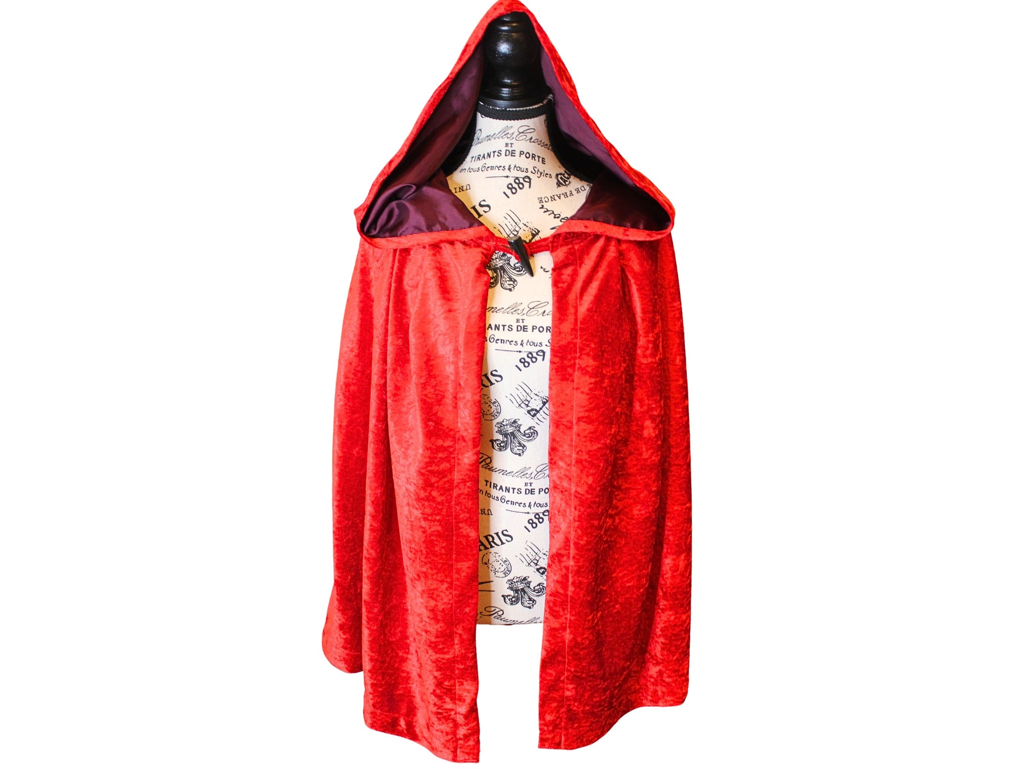 The VM Short Crushed Velvet Cloak – Venus & Mars Clothing